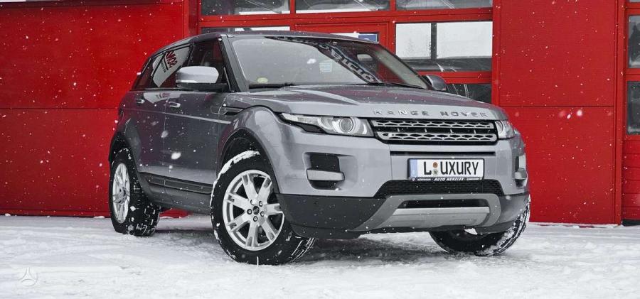 Grey Land Rover Range Rover Evoque 2012 in Marijampole, with an engine capacity of 2.18 L and mileage of 190 thousand km for 8555 €, photo 1 on AUTOMOTO.COM.LV