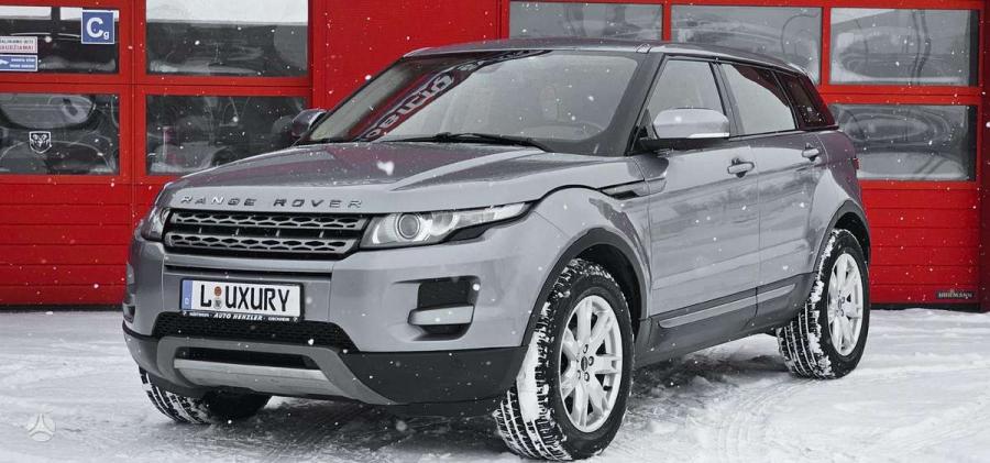 Grey Land Rover Range Rover Evoque 2012 in Marijampole, with an engine capacity of 2.18 L and mileage of 190 thousand km for 8555 €, photo 9 on AUTOMOTO.COM.LV