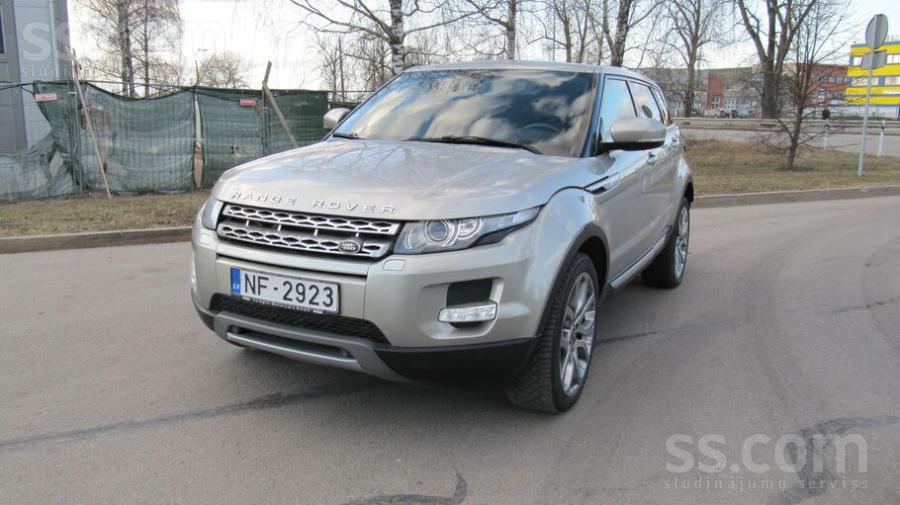 Pelēks Land Rover Range Rover Evoque 2012 Rīga, ar dzinēja tilpumu 2.20 L un nobraukumu 214 tūkst. km par 11550 €, foto 1 vietnē AUTOMOTO.COM.LV
