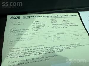 Pelēks Land Rover Range Rover Evoque 2012 Rīga, ar dzinēja tilpumu 2.20 L un nobraukumu 186 tūkst. km par 8690 €, foto 33 vietnē AUTOMOTO.COM.LV