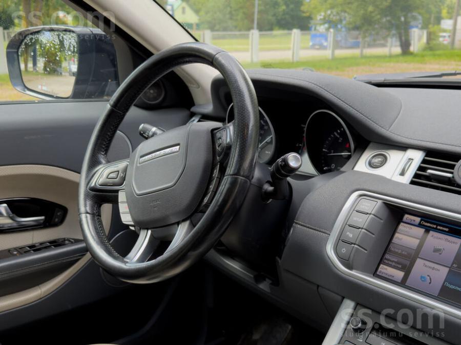 Grey Land Rover Range Rover Evoque 2012 in Daugavpils, with an engine capacity of 2.20 L and mileage of 275 thousand km for 12500 €, photo 22 on AUTOMOTO.COM.LV