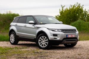 Grey Land Rover Range Rover Evoque 2014 in Riga, with an engine capacity of 2.20 L and mileage of 155 thousand km for 13995 €, photo  on AUTOMOTO.COM.LV