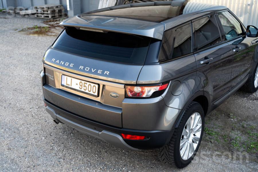 Grey Land Rover Range Rover Evoque 2015 in Valmiera, with an engine capacity of 2.20 L and mileage of 110 thousand km for 15800 €, photo 20 on AUTOMOTO.COM.LV