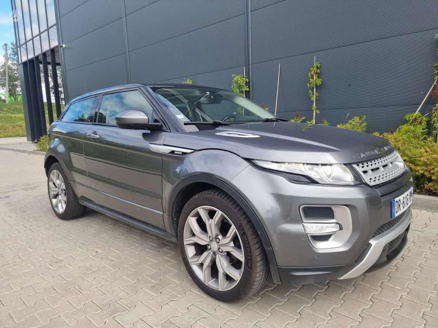 Grey Land Rover Range Rover Evoque 2015 in Vilnius, with an engine capacity of 2.18 L and mileage of 217 thousand km for 8500 €, photo 4 on AUTOMOTO.COM.LV