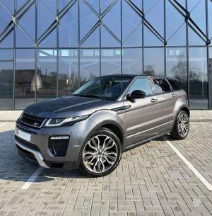 Pelēks Land Rover Range Rover Evoque 2016 Viļņa, ar dzinēja tilpumu 2.00 L un nobraukumu 227 tūkst. km par 13500 €, foto  vietnē AUTOMOTO.COM.LV