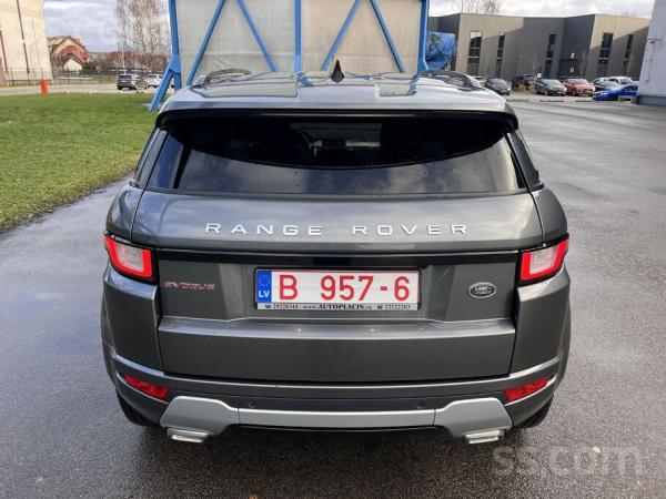 Grey Land Rover Range Rover Evoque 2017 in Riga, with an engine capacity of 2.00 L and mileage of 158 thousand km for 15550 €, photo 5 on AUTOMOTO.COM.LV