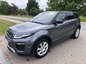 Grey Land Rover Range Rover Evoque 2017 in Riga, with an engine capacity of 2.00 L and mileage of 158 thousand km for 13950 €, photo  on AUTOMOTO.COM.LV