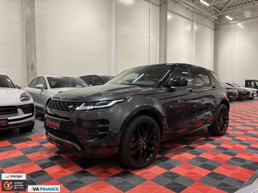 Grey Land Rover Range Rover Evoque 2019 in Vilnius, with an engine capacity of 2.00 L and mileage of 49 thousand km for 27990 €, photo 1 on AUTOMOTO.COM.LV