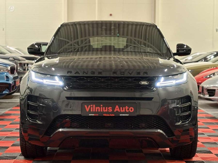 Grey Land Rover Range Rover Evoque 2019 in Vilnius, with an engine capacity of 2.00 L and mileage of 49 thousand km for 27990 €, photo 2 on AUTOMOTO.COM.LV