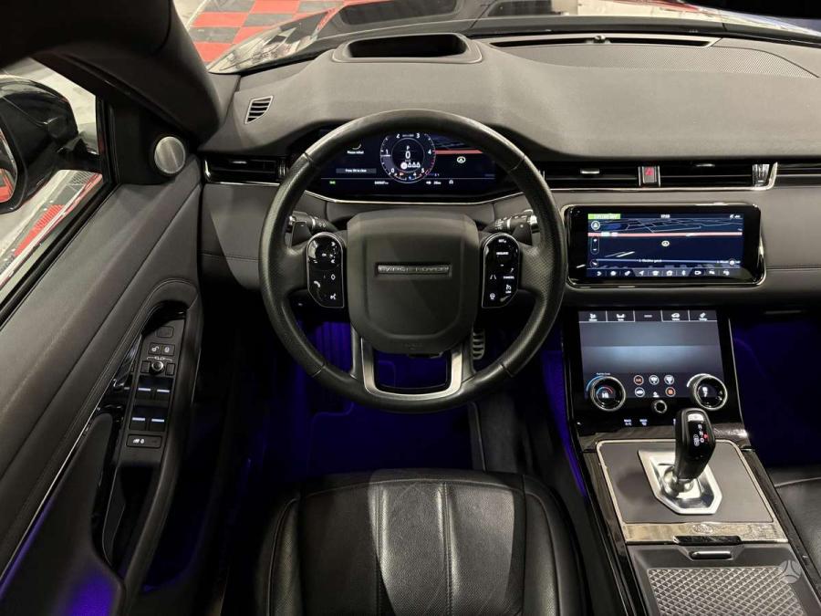 Grey Land Rover Range Rover Evoque 2019 in Vilnius, with an engine capacity of 2.00 L and mileage of 49 thousand km for 27990 €, photo 21 on AUTOMOTO.COM.LV