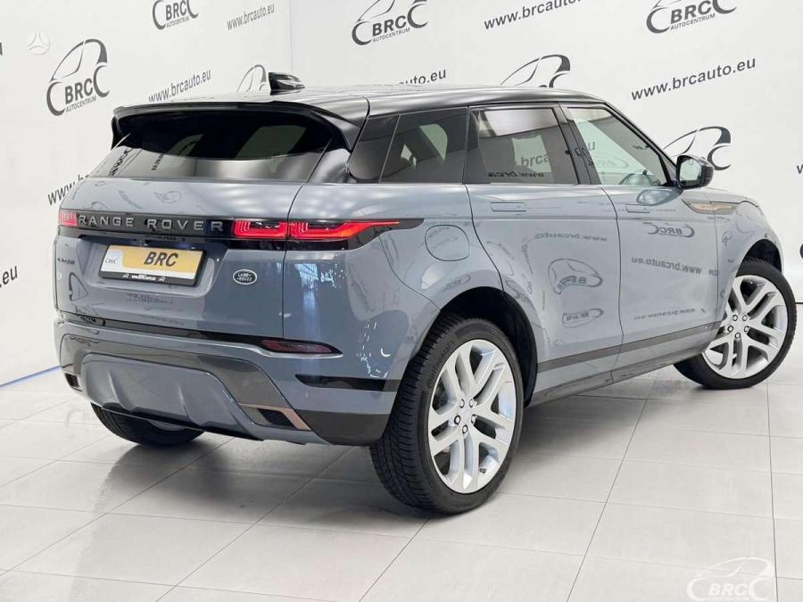 Grey Land Rover Range Rover Evoque 2019 in Vilnius, with an engine capacity of 2.00 L and mileage of 114 thousand km for 24800 €, photo 4 on AUTOMOTO.COM.LV