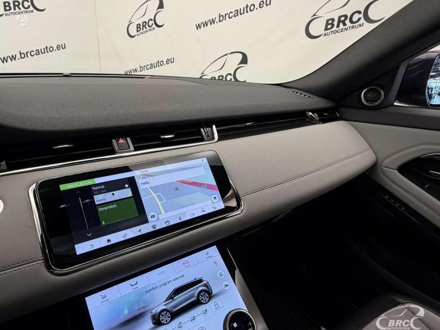 Grey Land Rover Range Rover Evoque 2019 in Vilnius, with an engine capacity of 2.00 L and mileage of 114 thousand km for 24800 €, photo 30 on AUTOMOTO.COM.LV