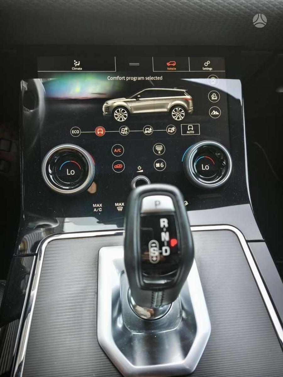 Pelēks Land Rover Range Rover Evoque 2020 Kauņa, ar dzinēja tilpumu 2.00 L un nobraukumu 83 tūkst. km par 18750 €, foto 8 vietnē AUTOMOTO.COM.LV