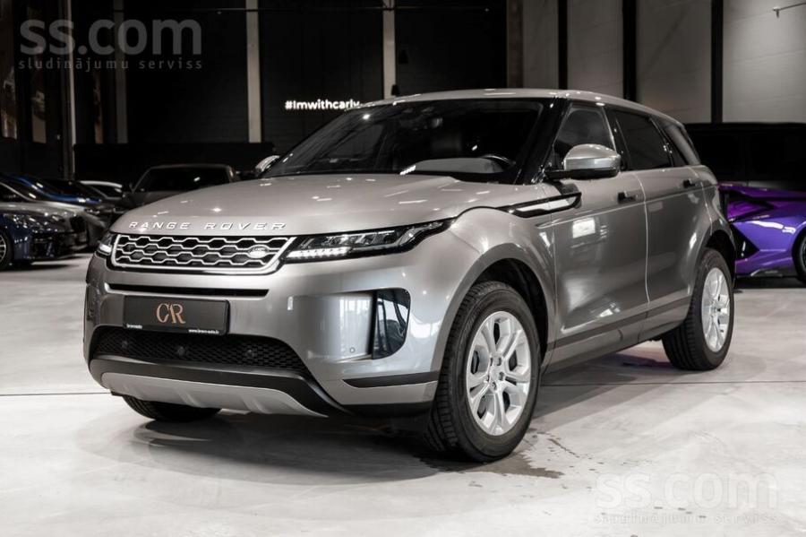 Grey Land Rover Range Rover Evoque 2020 in Riga, with an engine capacity of 2.00 L and mileage of 75 thousand km for 21600 €, photo 1 on AUTOMOTO.COM.LV