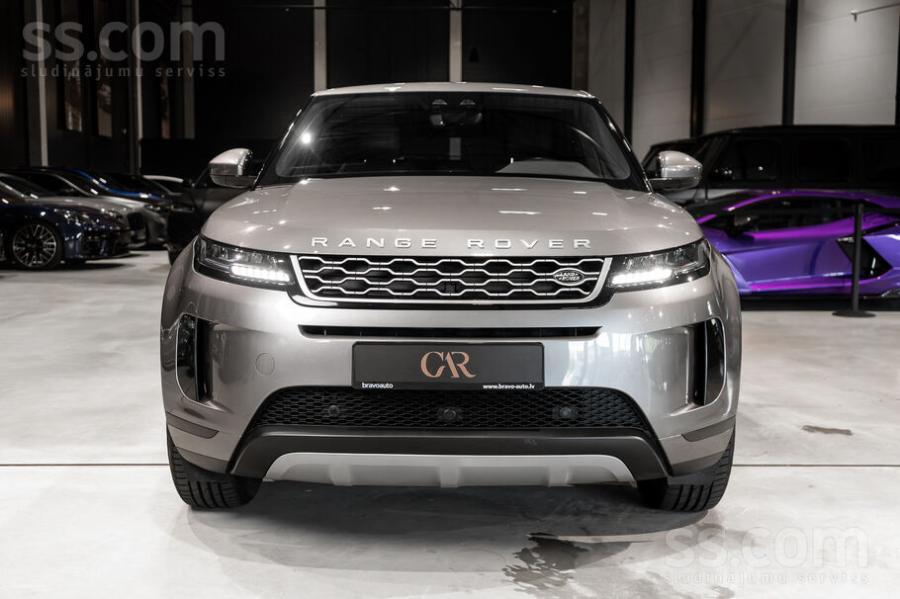 Grey Land Rover Range Rover Evoque 2020 in Riga, with an engine capacity of 2.00 L and mileage of 75 thousand km for 21600 €, photo 3 on AUTOMOTO.COM.LV