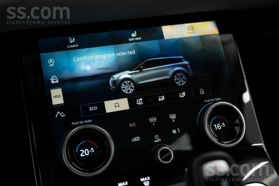 Pelēks Land Rover Range Rover Evoque 2022 Rīga, ar dzinēja tilpumu 2.00 L un nobraukumu 49 tūkst. km par 27990 €, foto 20 vietnē AUTOMOTO.COM.LV