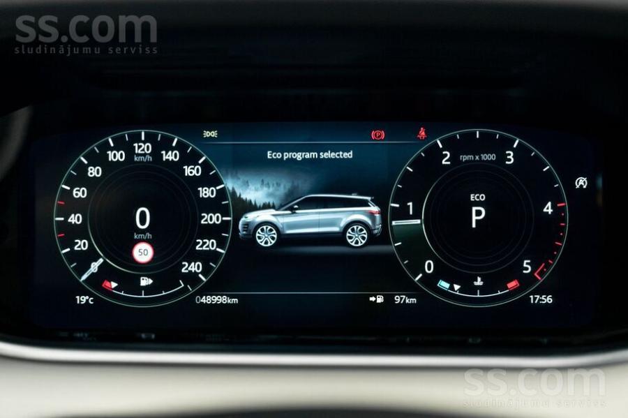 Pelēks Land Rover Range Rover Evoque 2022 Rīga, ar dzinēja tilpumu 2.00 L un nobraukumu 49 tūkst. km par 27990 €, foto 23 vietnē AUTOMOTO.COM.LV