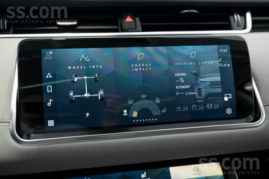 Pelēks Land Rover Range Rover Evoque 2022 Rīga, ar dzinēja tilpumu 2.00 L un nobraukumu 49 tūkst. km par 27990 €, foto 27 vietnē AUTOMOTO.COM.LV