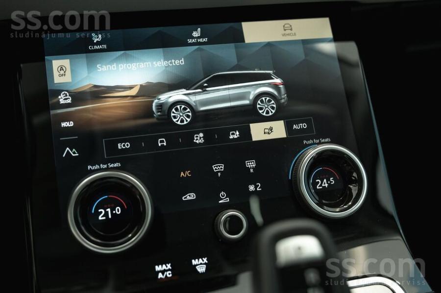 Pelēks Land Rover Range Rover Evoque 2023 Rīga, ar dzinēja tilpumu 2.00 L un nobraukumu 34 tūkst. km par 36990 €, foto 16 vietnē AUTOMOTO.COM.LV