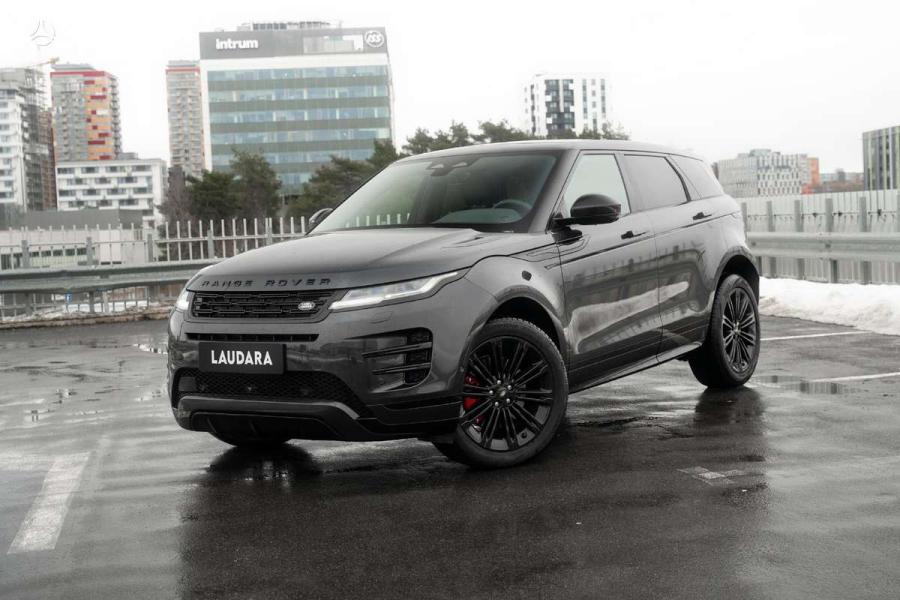 Pelēks Land Rover Range Rover Evoque 2024 Viļņa, ar dzinēja tilpumu 2.00 L un nobraukumu 13 tūkst. km par 46950 €, foto 1 vietnē AUTOMOTO.COM.LV