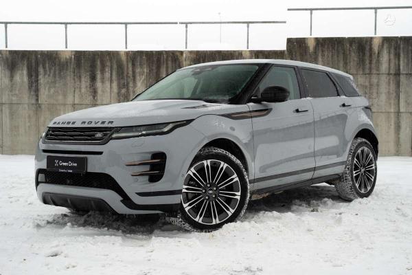 Pelēks Land Rover Range Rover Evoque 2025 Viļņa, ar dzinēja tilpumu 2.00 L un nobraukumu 21 tūkst. km par 55000 €, foto 1 vietnē AUTOMOTO.COM.LV
