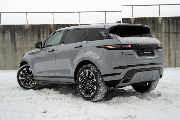 Pelēks Land Rover Range Rover Evoque 2025 Viļņa, ar dzinēja tilpumu 2.00 L un nobraukumu 21 tūkst. km par 55000 €, foto 3 vietnē AUTOMOTO.COM.LV
