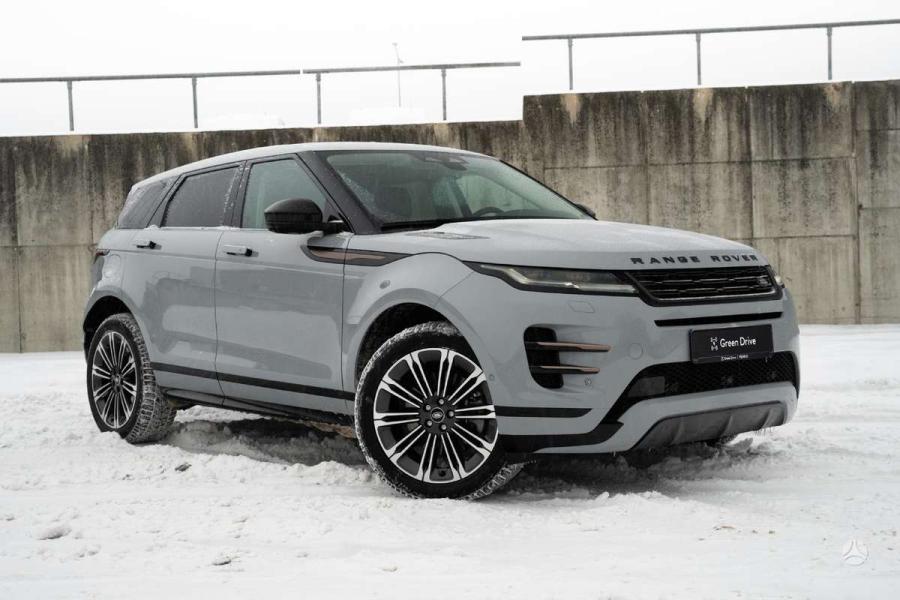 Pelēks Land Rover Range Rover Evoque 2025 Viļņa, ar dzinēja tilpumu 2.00 L un nobraukumu 21 tūkst. km par 55000 €, foto 7 vietnē AUTOMOTO.COM.LV