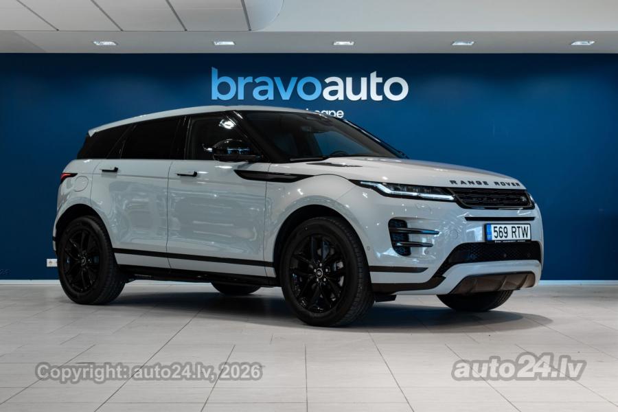 Pelēks Land Rover Range Rover Evoque 2026 Tallina, ar dzinēja tilpumu 2.00 L un nobraukumu 2 tūkst. km par 60900 €, foto 1 vietnē AUTOMOTO.COM.LV