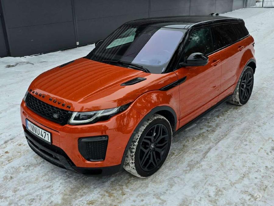Orange Land Rover Range Rover Evoque 2016 in Alytus, with an engine capacity of 2.00 L and mileage of 114 thousand km for 17999 €, photo 1 on AUTOMOTO.COM.LV