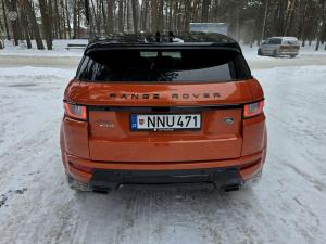 Orange Land Rover Range Rover Evoque 2016 in Alytus, with an engine capacity of 2.00 L and mileage of 114 thousand km for 17999 €, photo 5 on AUTOMOTO.COM.LV