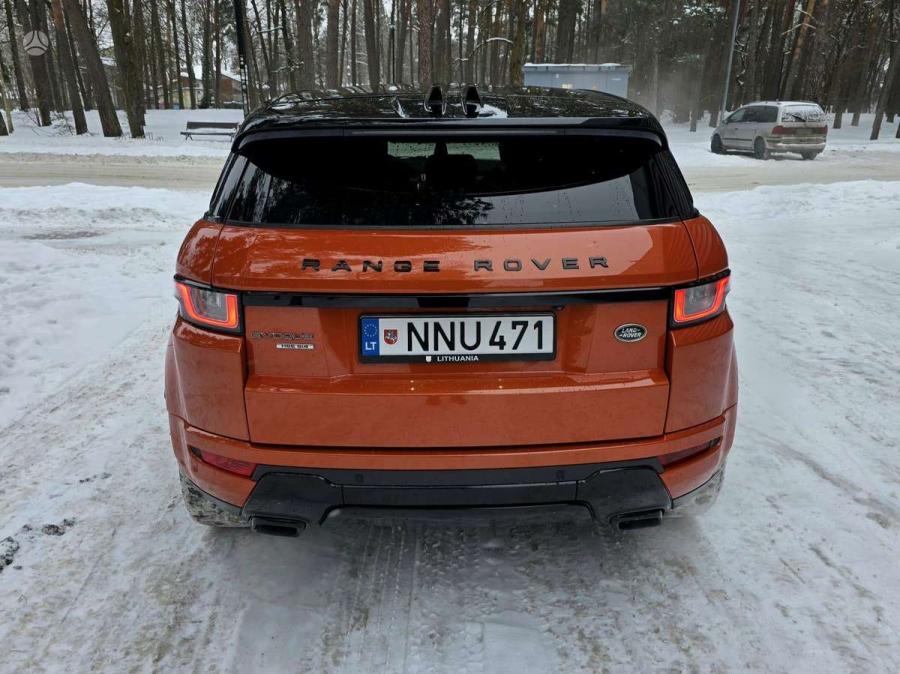 Orange Land Rover Range Rover Evoque 2016 in Alytus, with an engine capacity of 2.00 L and mileage of 114 thousand km for 17999 €, photo 5 on AUTOMOTO.COM.LV