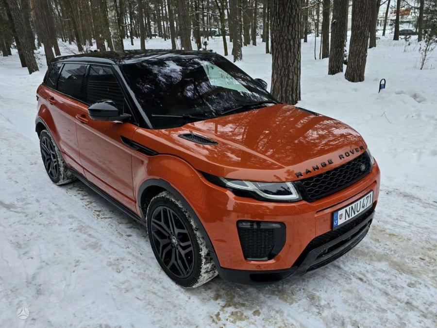 Orange Land Rover Range Rover Evoque 2016 in Alytus, with an engine capacity of 2.00 L and mileage of 114 thousand km for 17999 €, photo 7 on AUTOMOTO.COM.LV