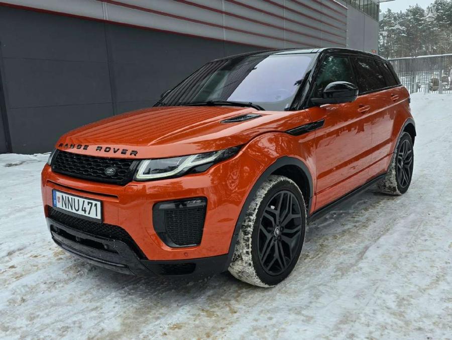 Orange Land Rover Range Rover Evoque 2016 in Alytus, with an engine capacity of 2.00 L and mileage of 114 thousand km for 17999 €, photo 8 on AUTOMOTO.COM.LV