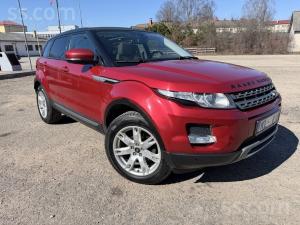 Sarkans Land Rover Range Rover Evoque 2012 Rīga, ar dzinēja tilpumu 2.20 L un nobraukumu 283 tūkst. km par 10900 €, foto  vietnē AUTOMOTO.COM.LV
