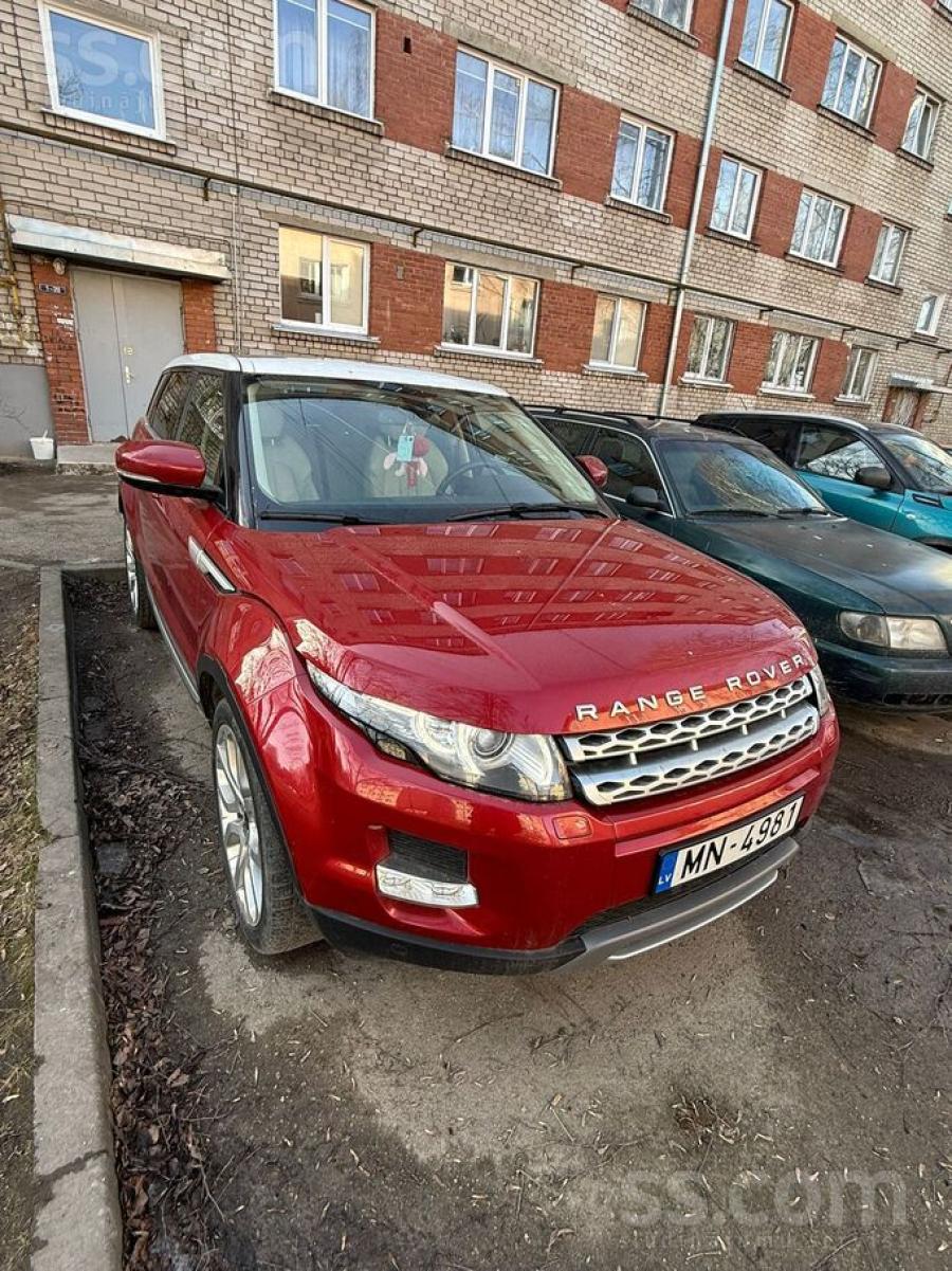 Sarkans Land Rover Range Rover Evoque 2012 Rīga, ar dzinēja tilpumu 2.20 L un nobraukumu 243 tūkst. km par 9990 €, foto 1 vietnē AUTOMOTO.COM.LV