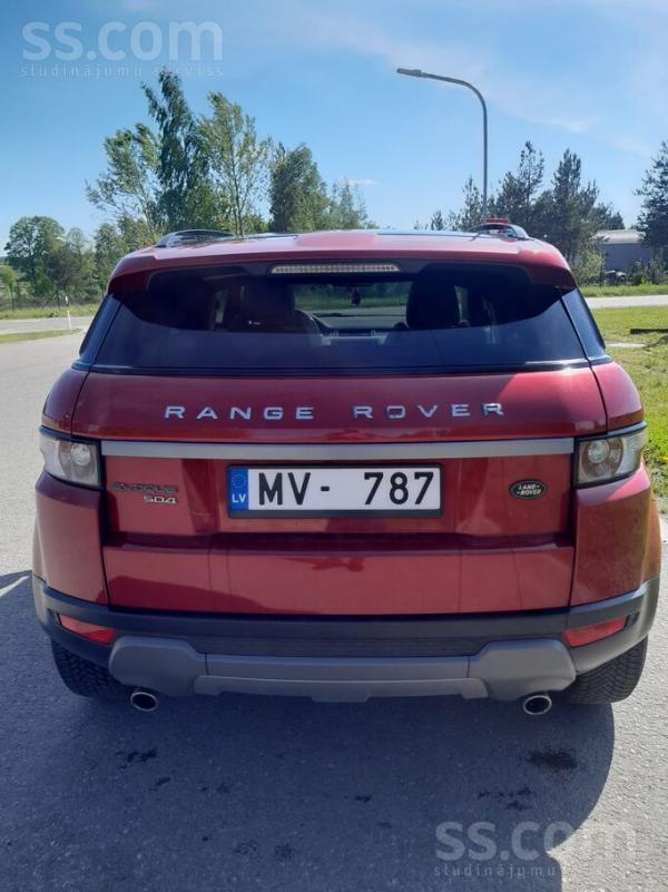 Red Land Rover Range Rover Evoque 2012 in Daugavpils, with an engine capacity of 2.20 L and mileage of 245 thousand km for 12500 €, photo 5 on AUTOMOTO.COM.LV