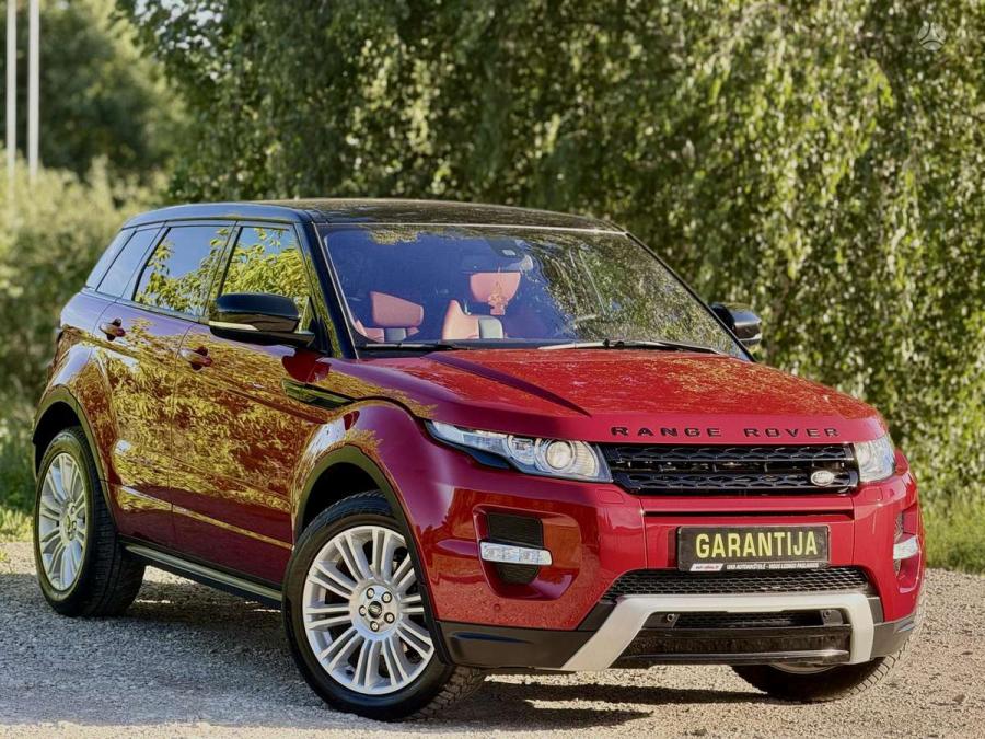 Red Land Rover Range Rover Evoque 2013 in Siauliai, with an engine capacity of 2.18 L and mileage of 185 thousand km for 13999 €, photo 1 on AUTOMOTO.COM.LV