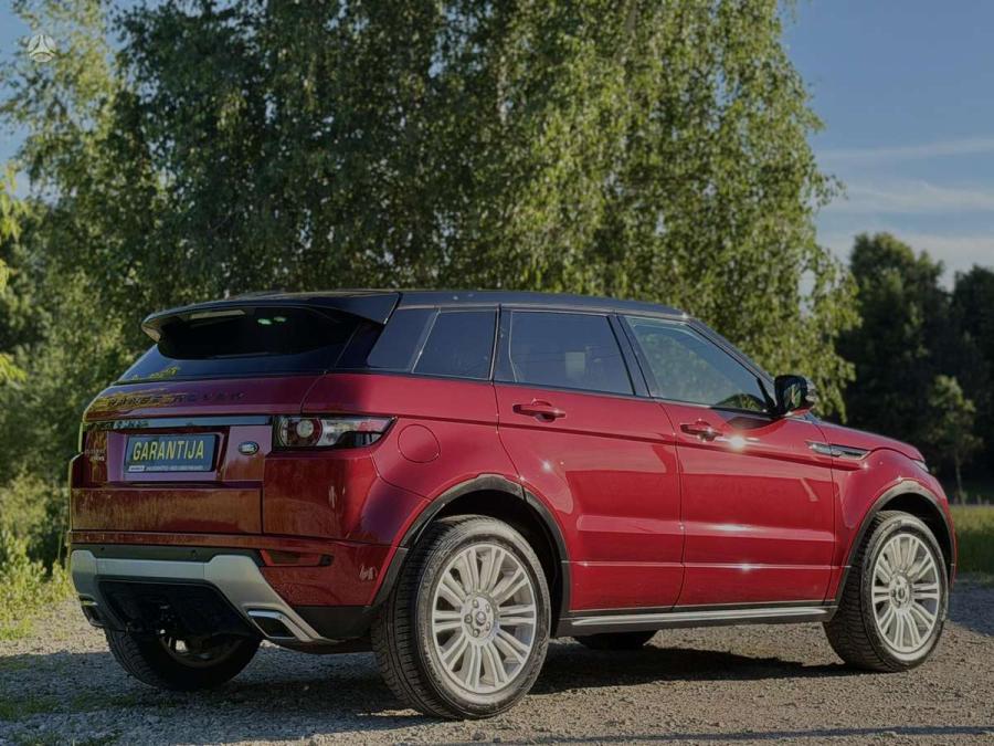 Red Land Rover Range Rover Evoque 2013 in Siauliai, with an engine capacity of 2.18 L and mileage of 185 thousand km for 13999 €, photo 5 on AUTOMOTO.COM.LV