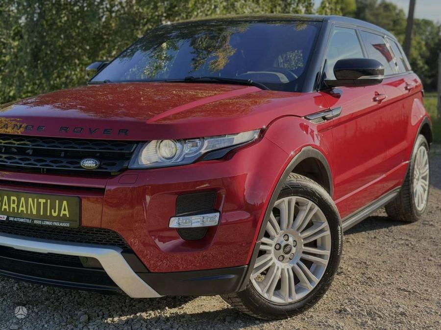 Red Land Rover Range Rover Evoque 2013 in Siauliai, with an engine capacity of 2.18 L and mileage of 185 thousand km for 13999 €, photo 17 on AUTOMOTO.COM.LV