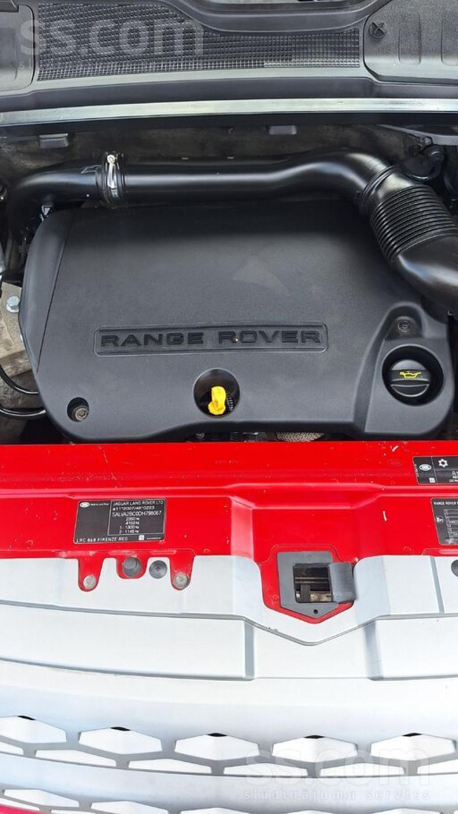 Red Land Rover Range Rover Evoque 2013 in Riga, with an engine capacity of 2.20 L and mileage of 128 thousand km for 11800 €, photo 18 on AUTOMOTO.COM.LV