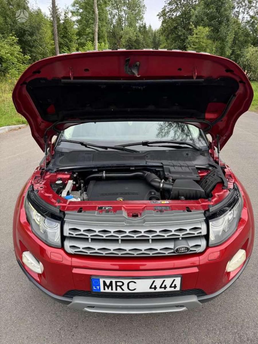 Red Land Rover Range Rover Evoque 2013 in Vilnius, with an engine capacity of 2.18 L and mileage of 320 thousand km for 9200 €, photo 9 on AUTOMOTO.COM.LV