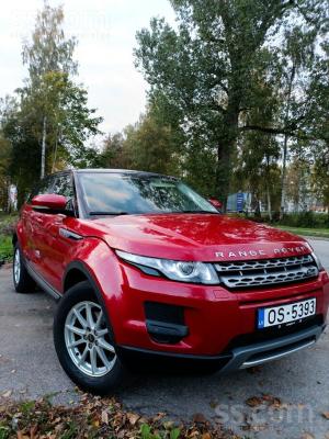 Sarkans Land Rover Range Rover Evoque 2013 Rīga, ar dzinēja tilpumu 2.20 L un nobraukumu 217 tūkst. km par 8200 €, foto  vietnē AUTOMOTO.COM.LV