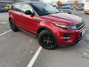 Sarkans Land Rover Range Rover Evoque 2014 Viļņa, ar dzinēja tilpumu 2.00 L un nobraukumu 146 tūkst. km par 9800 €, foto  vietnē AUTOMOTO.COM.LV