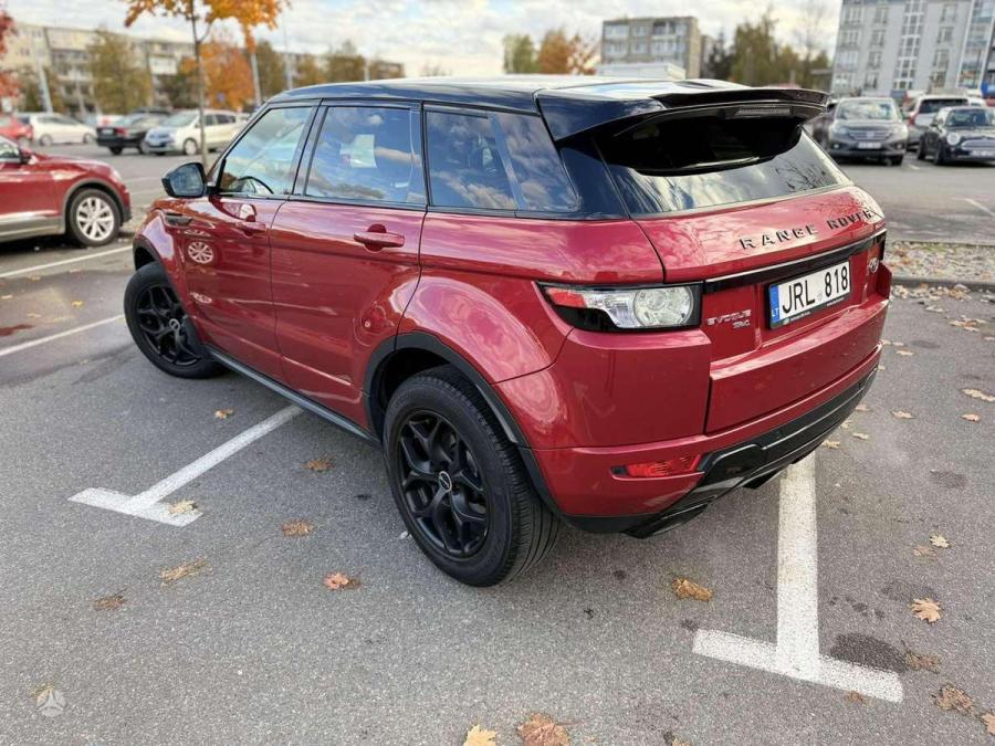 Red Land Rover Range Rover Evoque 2014 in Vilnius, with an engine capacity of 2.00 L and mileage of 146 thousand km for 9800 €, photo 6 on AUTOMOTO.COM.LV