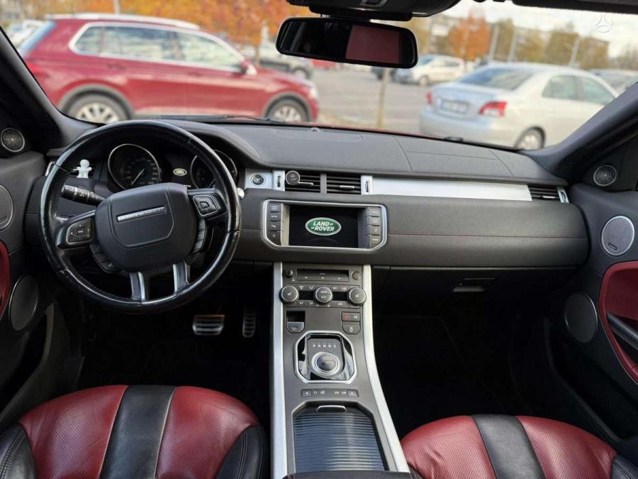 Red Land Rover Range Rover Evoque 2014 in Vilnius, with an engine capacity of 2.00 L and mileage of 146 thousand km for 9800 €, photo 9 on AUTOMOTO.COM.LV