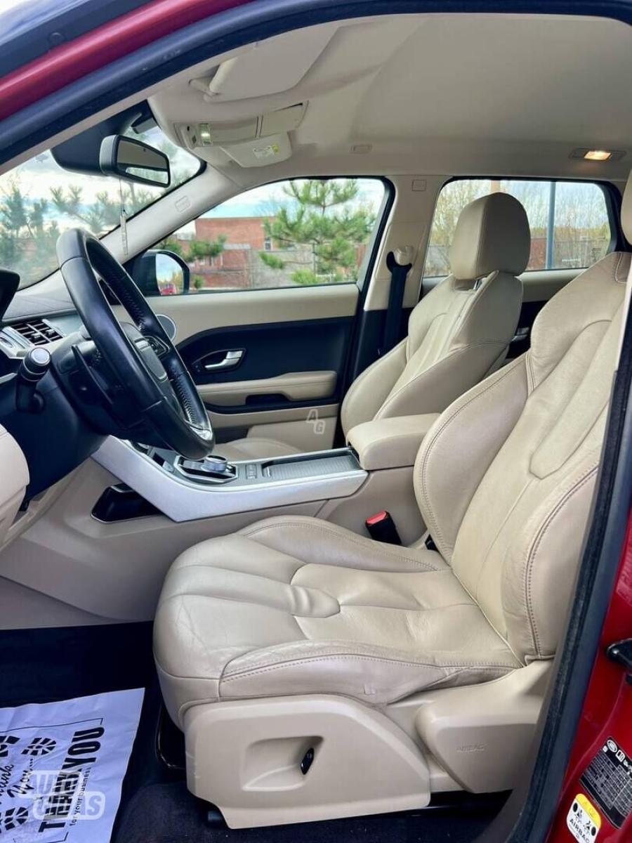 Sarkans Land Rover Range Rover Evoque 2014 Šauļi, ar dzinēja tilpumu 2.20 L un nobraukumu 210 tūkst. km par 9850 €, foto 19 vietnē AUTOMOTO.COM.LV