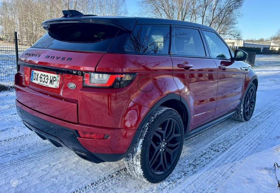 Sarkans Land Rover Range Rover Evoque 2015 Tauragė, ar dzinēja tilpumu 2.00 L un nobraukumu 177 tūkst. km par 11600 €, foto 4 vietnē AUTOMOTO.COM.LV
