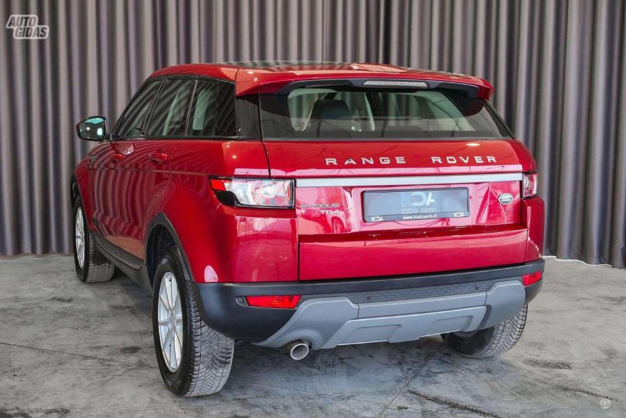 Red Land Rover Range Rover Evoque 2015 in Marijampole, with an engine capacity of 2.20 L and mileage of 289 thousand km for 10950 €, photo 9 on AUTOMOTO.COM.LV