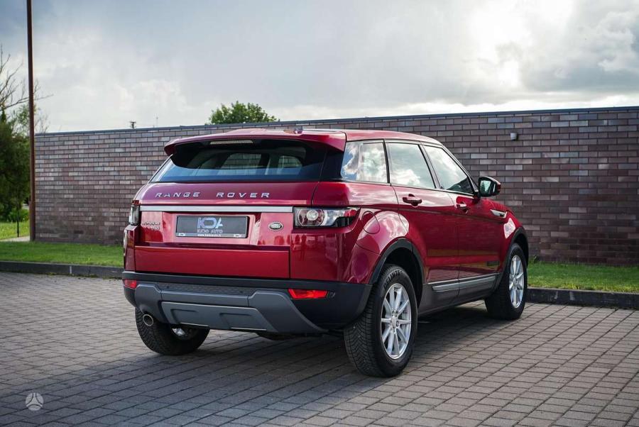 Sarkans Land Rover Range Rover Evoque 2015 Marijampole, ar dzinēja tilpumu 2.18 L un nobraukumu 289 tūkst. km par 10750 €, foto 13 vietnē AUTOMOTO.COM.LV