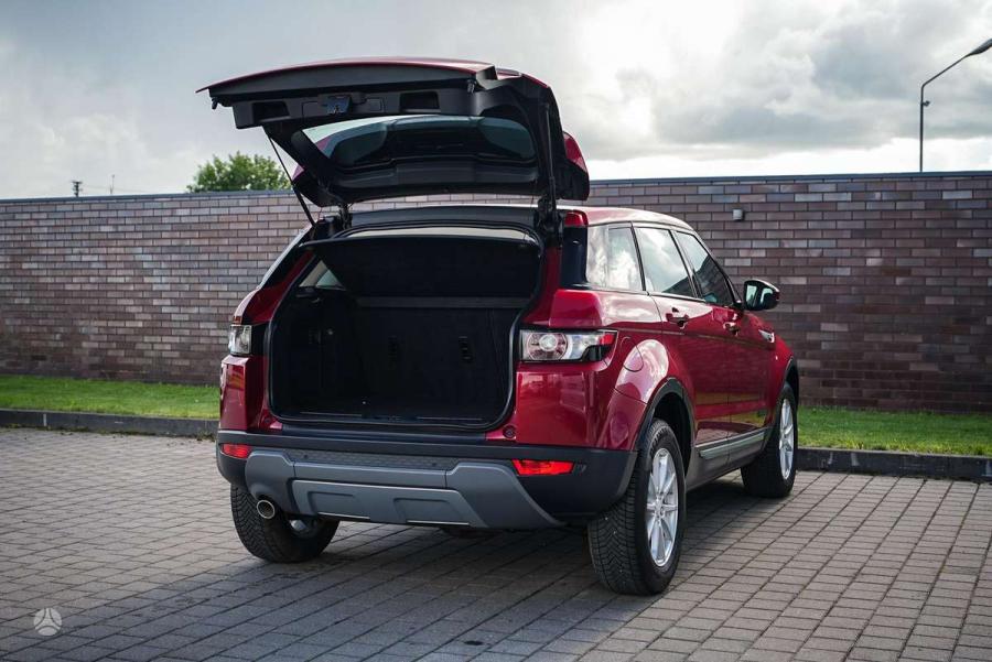 Sarkans Land Rover Range Rover Evoque 2015 Marijampole, ar dzinēja tilpumu 2.18 L un nobraukumu 289 tūkst. km par 10750 €, foto 14 vietnē AUTOMOTO.COM.LV